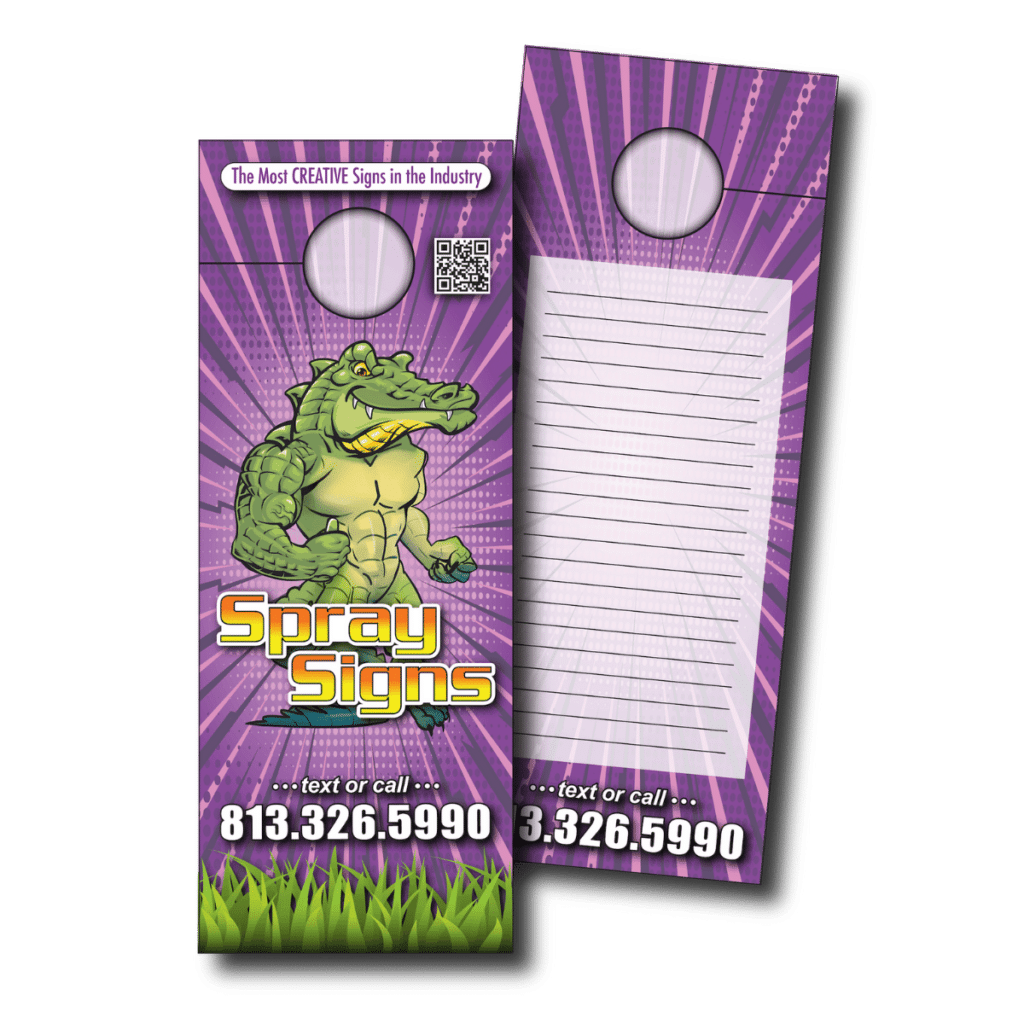 4" x 6" Spray Signs | Spray Signs