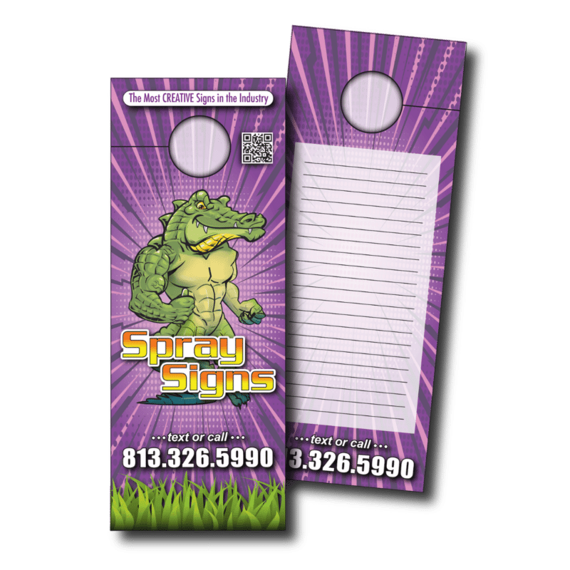 4" x 6" Spray Signs | Spray Signs