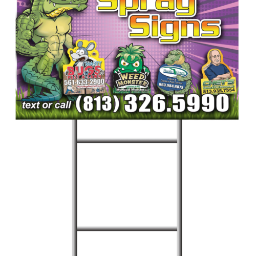 6" x 9" Spray Signs | Spray Signs