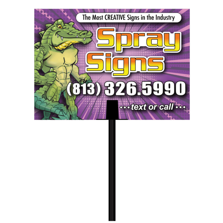 5" x 7" Spray Signs | Spray Signs