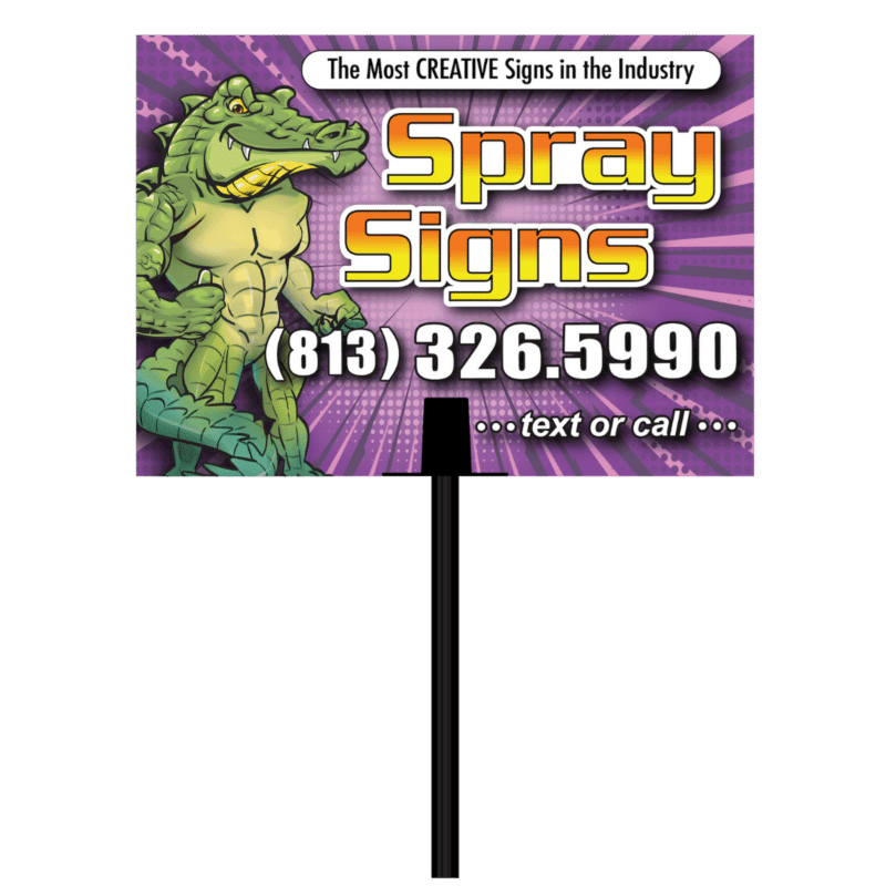 5" x 7" Spray Signs | Spray Signs